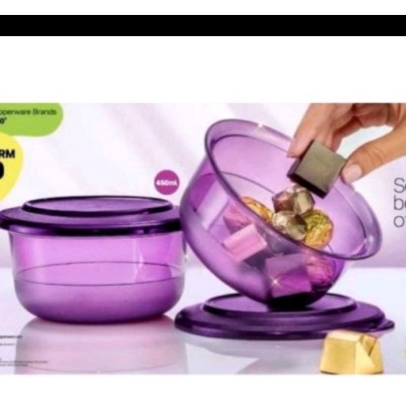 TUPERWARE TC SERVING BOWL 450ml (2pcs) (1pcs)/ 2.1L (1pcs) | Shopee ...