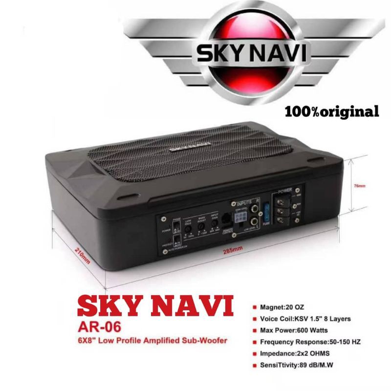SKY NAVI ACTIVE SUBWOOFER SPEAKER | Shopee Malaysia