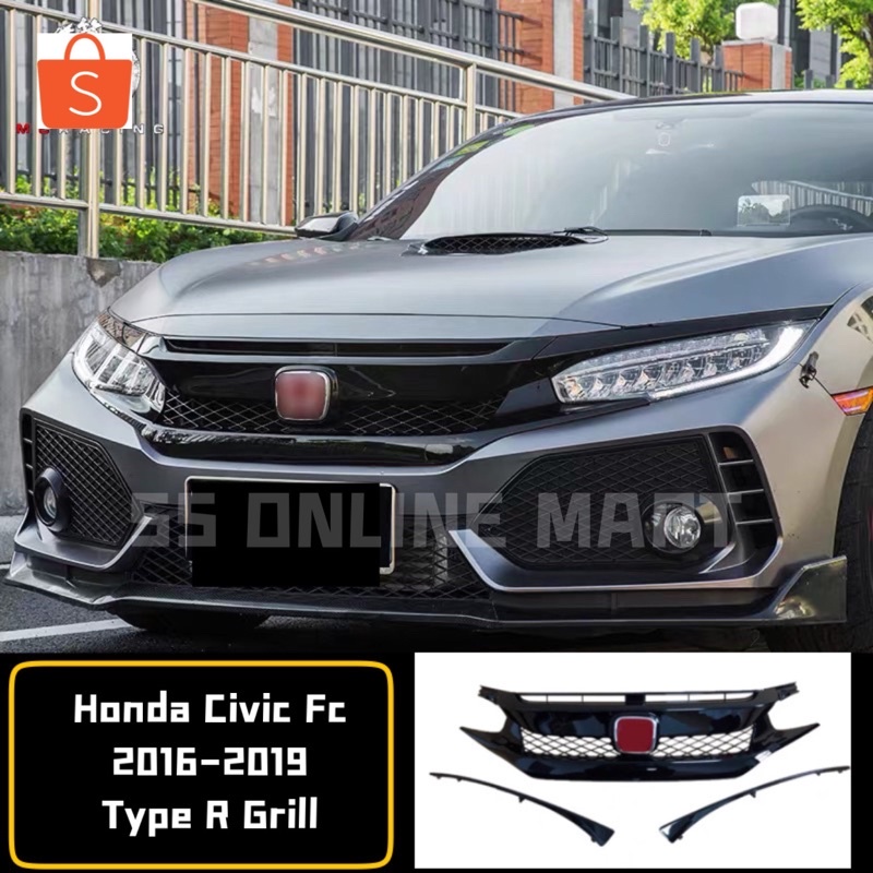 Honda Civic Fc 2016-2021 Type R Front Grill SI Grill Honeycomb | Shopee ...