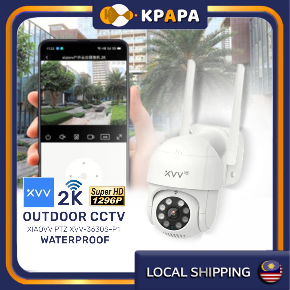Xiaovv PTZ 2K Outdoor CCTV XVV-3630S-P1 1080P HD Home Security Camera ...