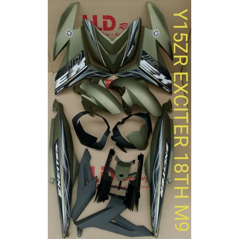 Y15ZR V1 V2 EXCITER 18TH M9 COVER SET BODY COVER SIAP STICKER | Shopee ...