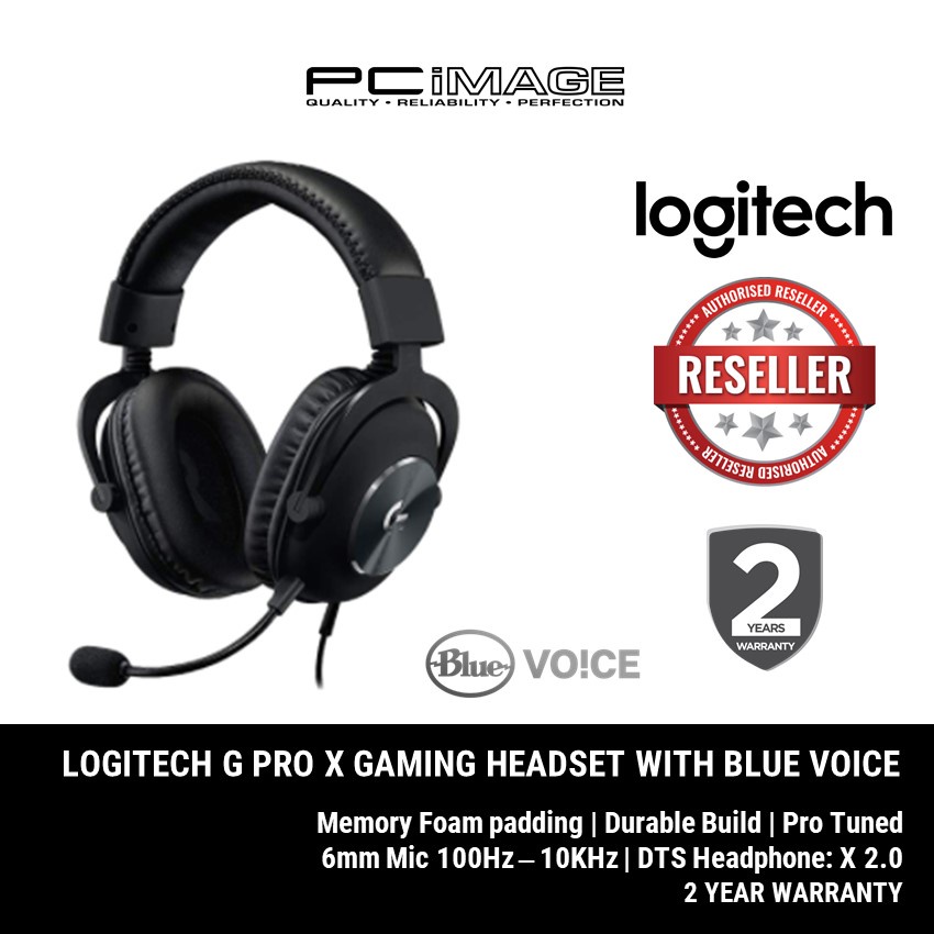 LOGITECH G PRO X Gaming Headset With Blue Voice - 981-000820 | Shopee ...