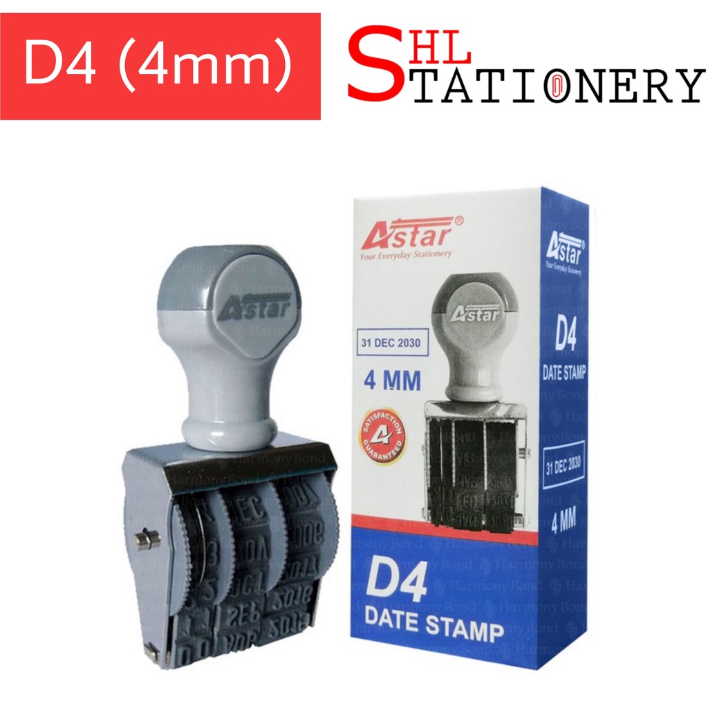 ASTAR Date Chop / Date Stamp / Cop Tarikh (D3-5mm / D4-4mm / D5-3mm ...