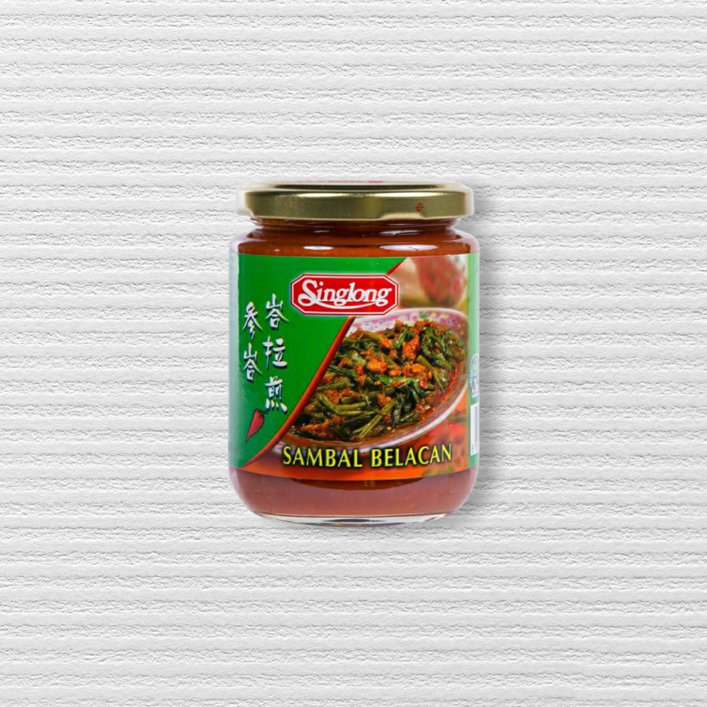 Singlong Premium Asian Sauces – Sambal Belacan, Nasi Lemak, Udang, Ginger, Hainanese Mix, 180g ...