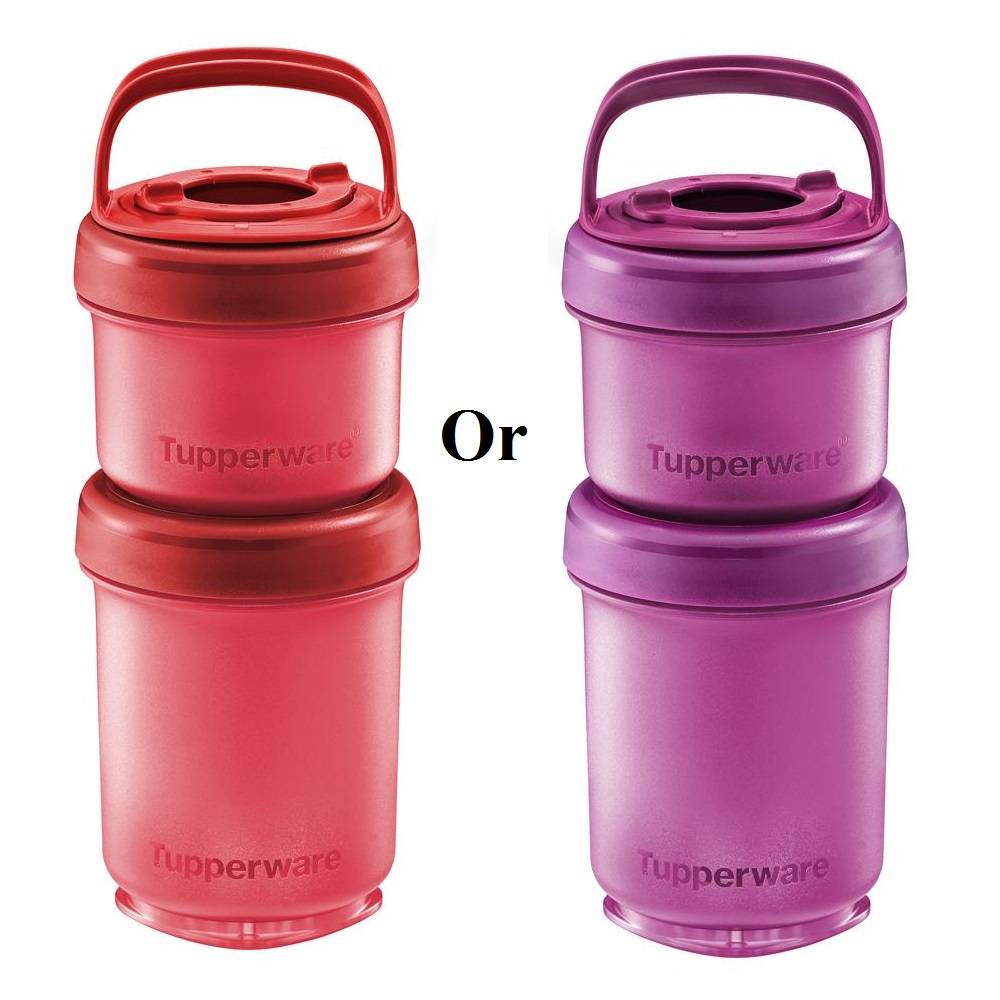 Tupperware Stacking Thermal Flask Set 350ml / Stacking Thermal Flask ...