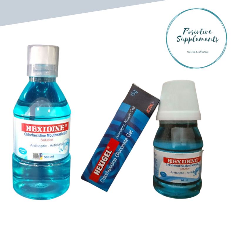 HEXIDINE 80ML / 500ML / HEXIGEL 15G to fight MOUTH ULCER & GUM PROBLEM ...