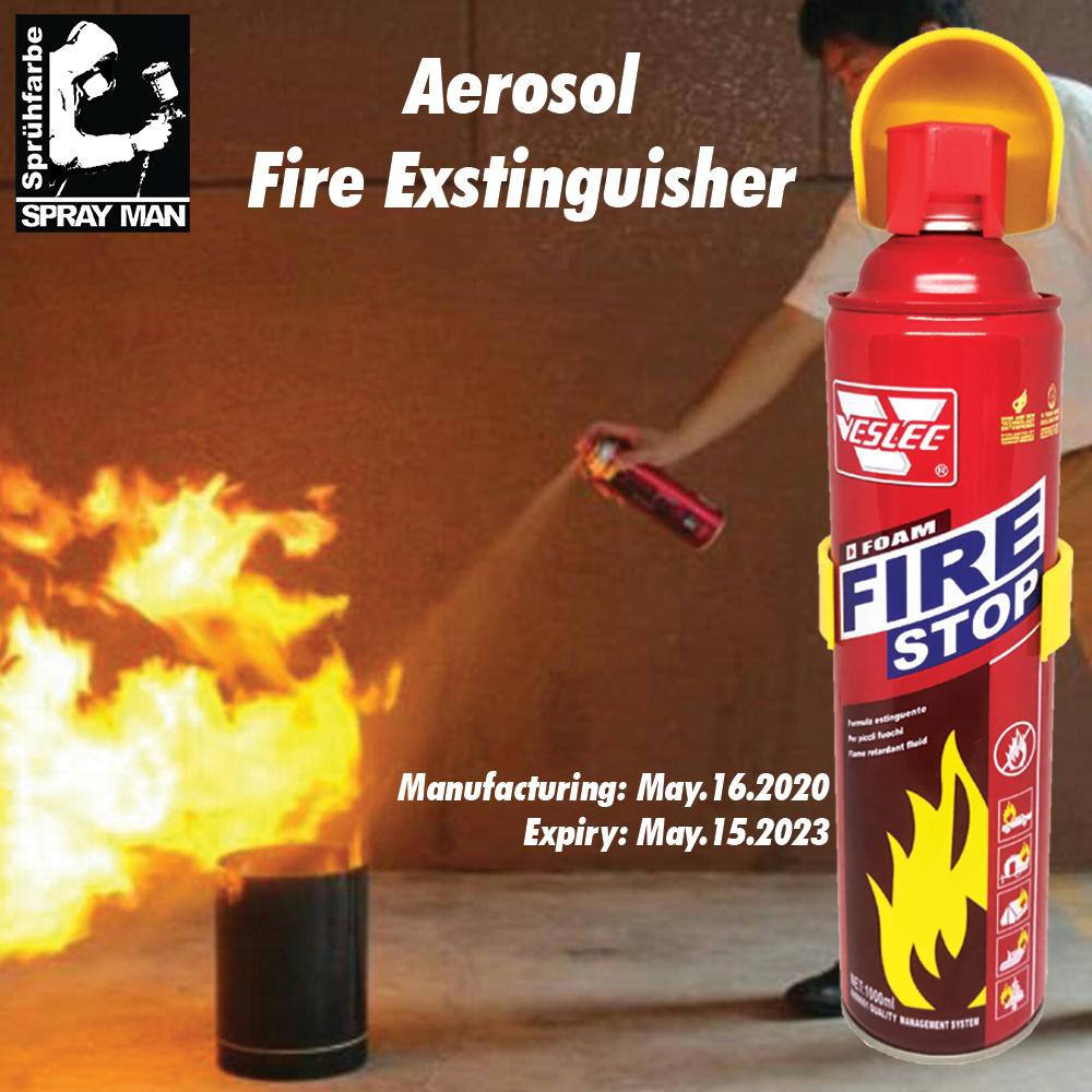 Fire Stop Foam Fire Fighting Aerosol Spray 1000ml Latest Stock | Shopee ...