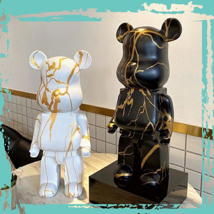 Bearbrick, 400% bearbrick bear, small size 28cm, black and white ...