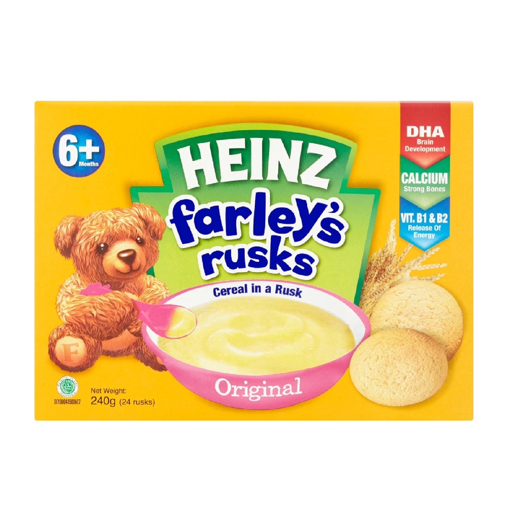 Heinz Farley's Rusks for 6+ Months - Original (24 Rusks/240g) | Shopee ...