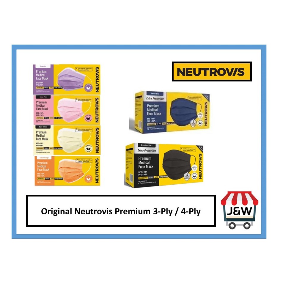 Neutrovis 3Ply Adult Medical Face Mask (50pcs) | Shopee Malaysia