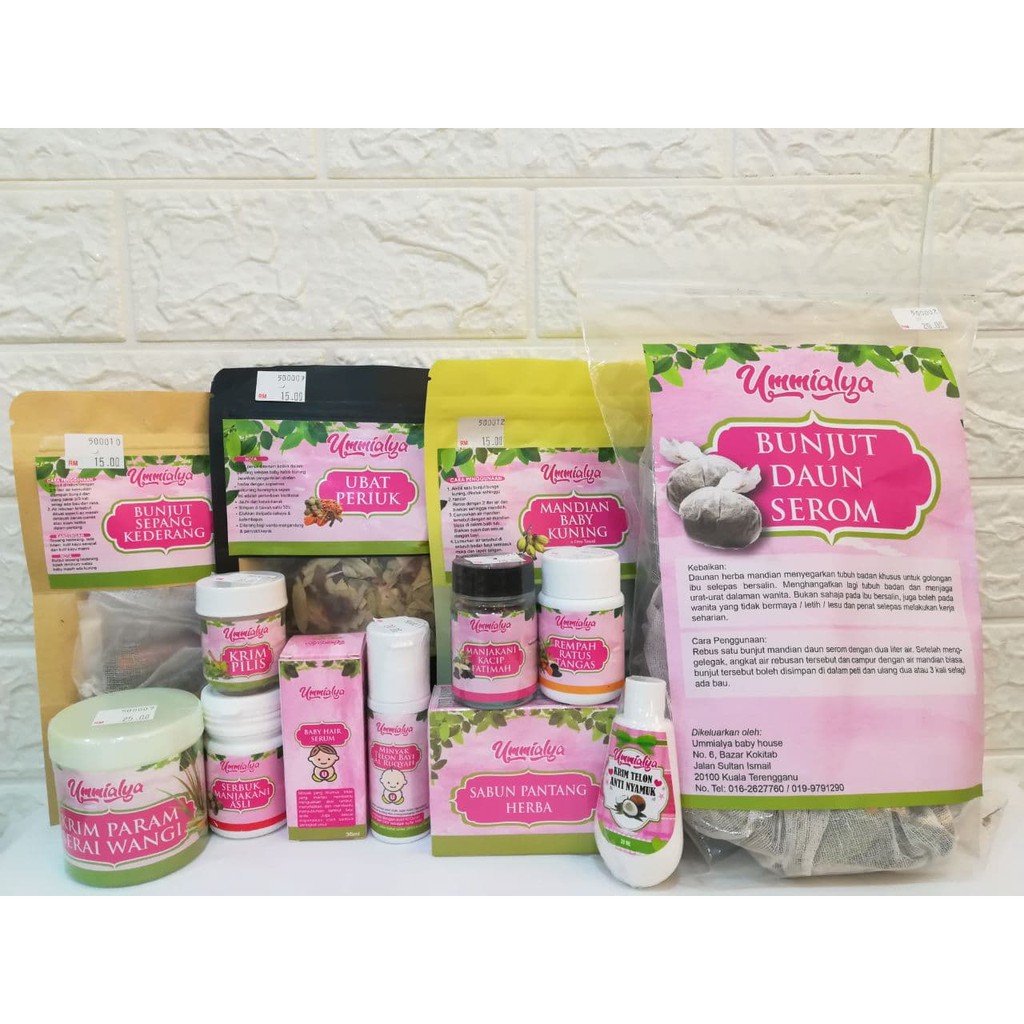 UMMIALYA Set Bersalin Normal Keperluan Lengkap Berpantang Tradisional ...