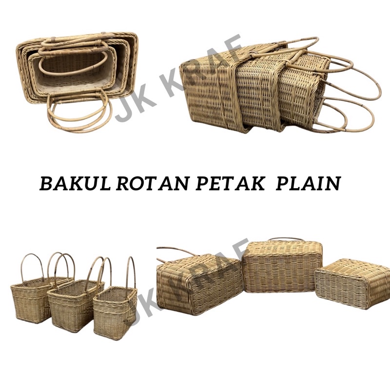 Bakul Pasar Rotan / Cheap Rattan Baskets / Bakul Murah | Shopee Malaysia