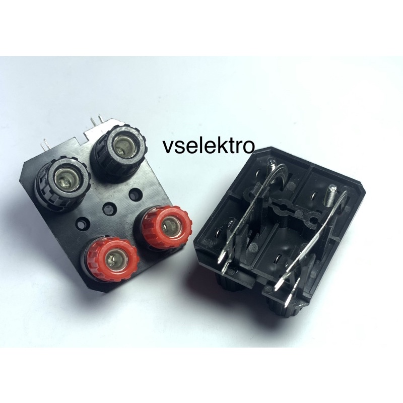TERMINAL SPEAKER SPIKER BOX AMPLI 4PIN/BINDING POST HORSE TAPAL ...