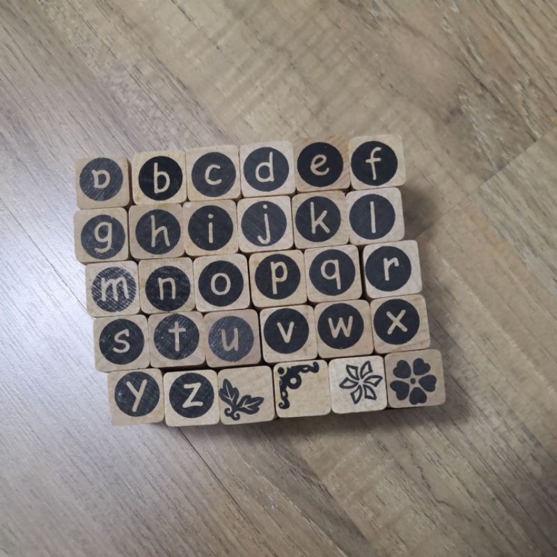 Alphabet Stamping set (lower case) | Shopee Malaysia