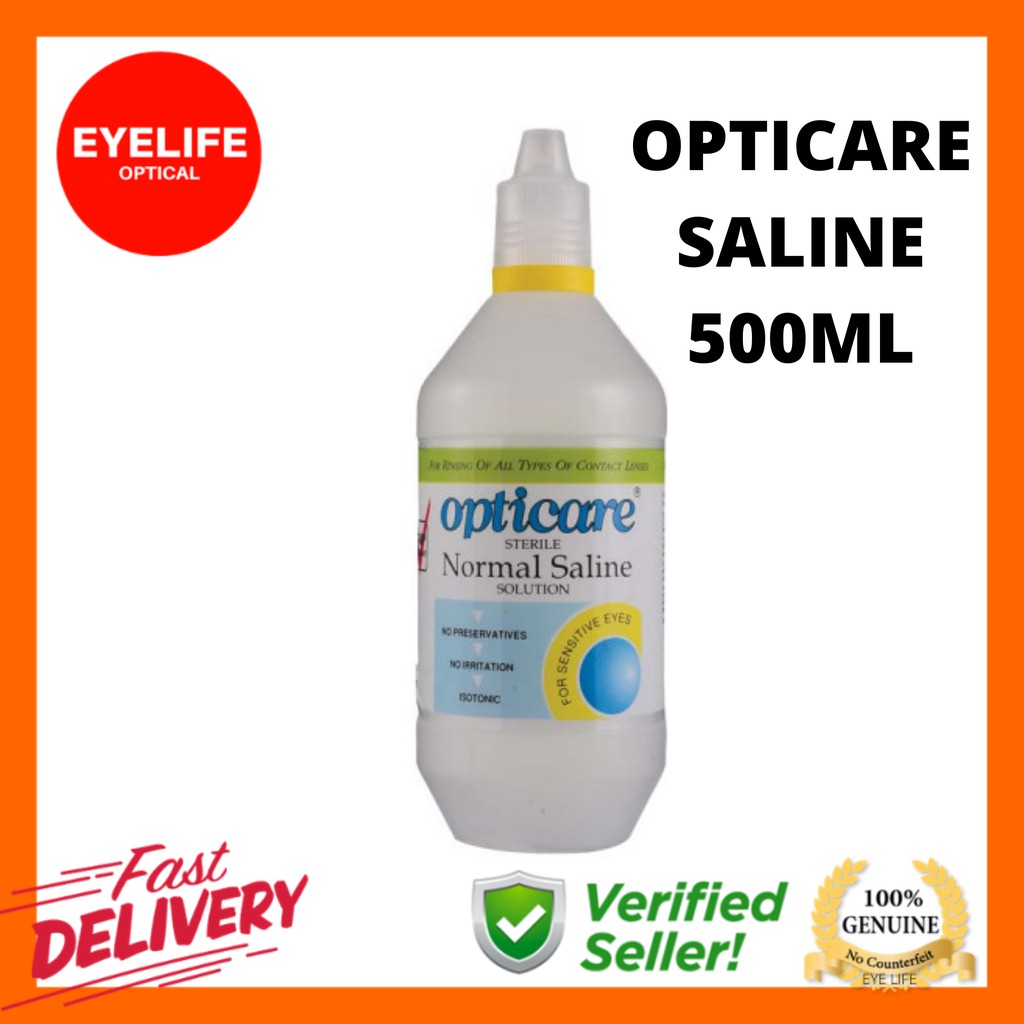OPTICARE NORMAL SALINE SOLUTION (500ml) | Shopee Malaysia