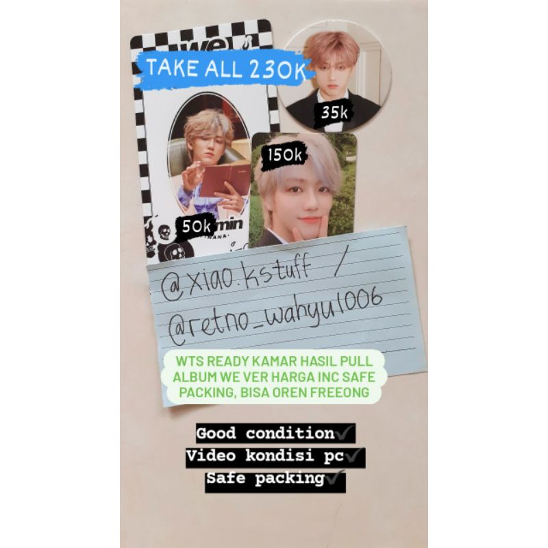 [Blessing] Pc BOOM CARD JAEMIN CC WE VER | Shopee Malaysia