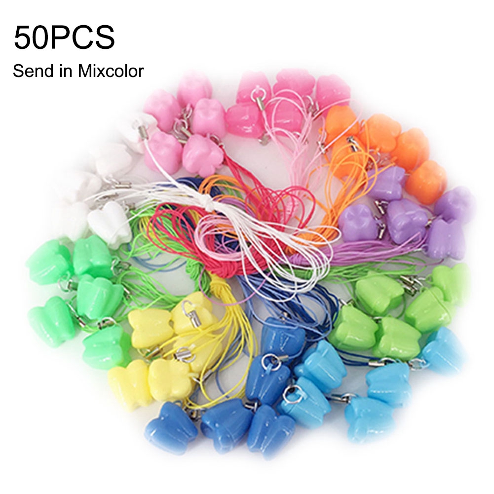 50 Pack Tooth Shape Baby Teeth Box Kids Souvenirs Preserve Baby Teeth ...