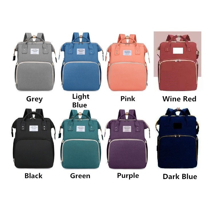 LARGE Size Mummy Maternity Nappy Diaper Bag Design Baby Bag Travel Bed ...