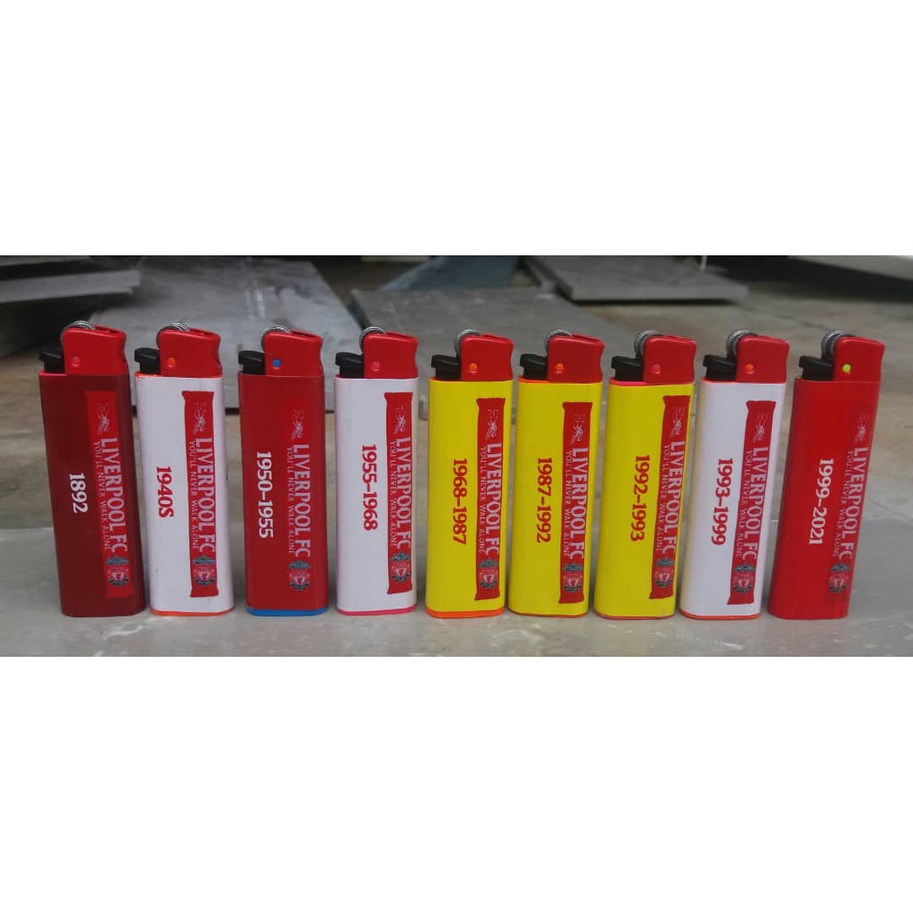 LIVERPOOL LOGO EVOLUTION 9 PCS L8MITED EDITION CUSTOM LIGHTER | Shopee ...