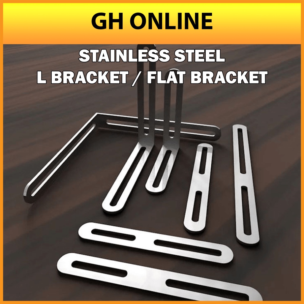 ANGLE BRACKET 3MM 【2021 NEW DESIGN】STAINLESSTEEL 304 /FLAT BRACKET ...