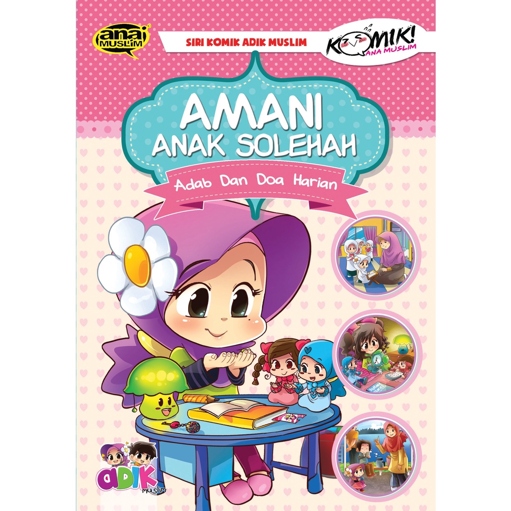 ANA MUSLIM - komik AMANI ANAK SOLEHAH : ADAB DAN DOA HARIAN | Shopee ...