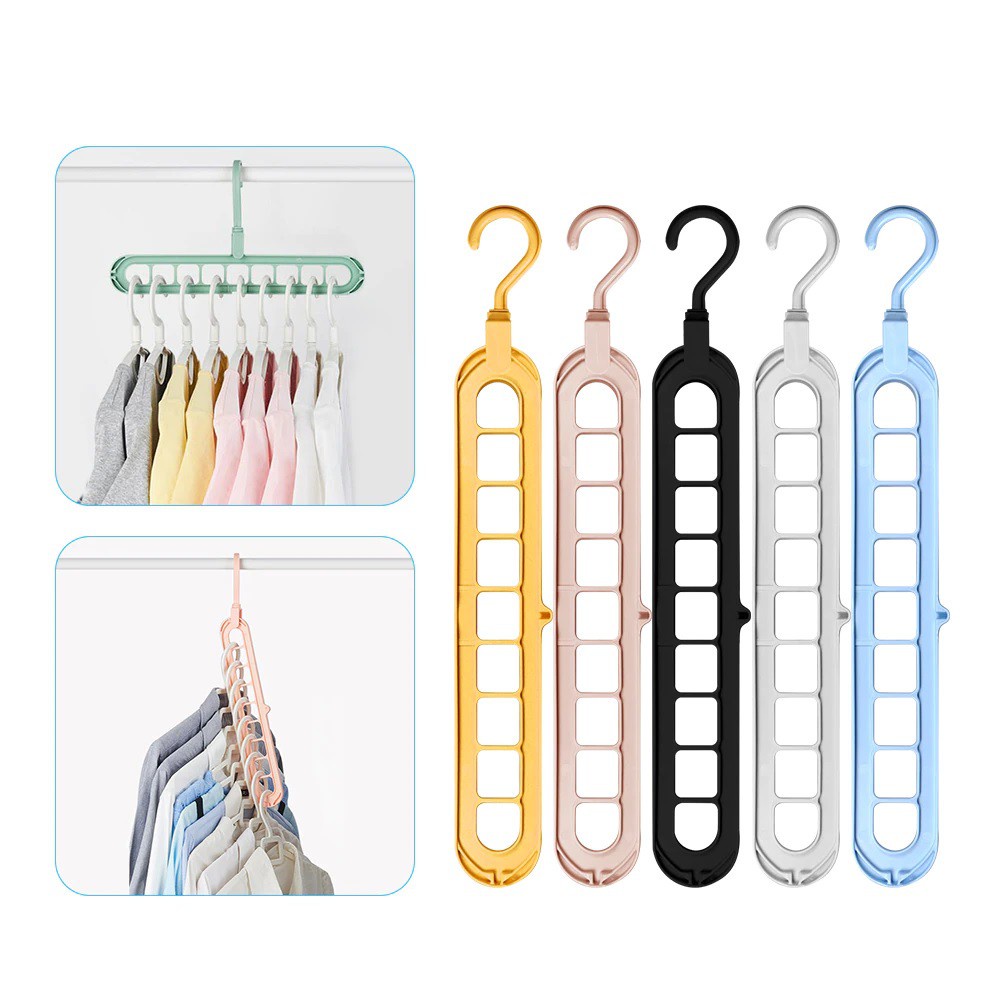 Magic Hanger Multi-function Clothes Hanger Folding Magic Wardrobe ...