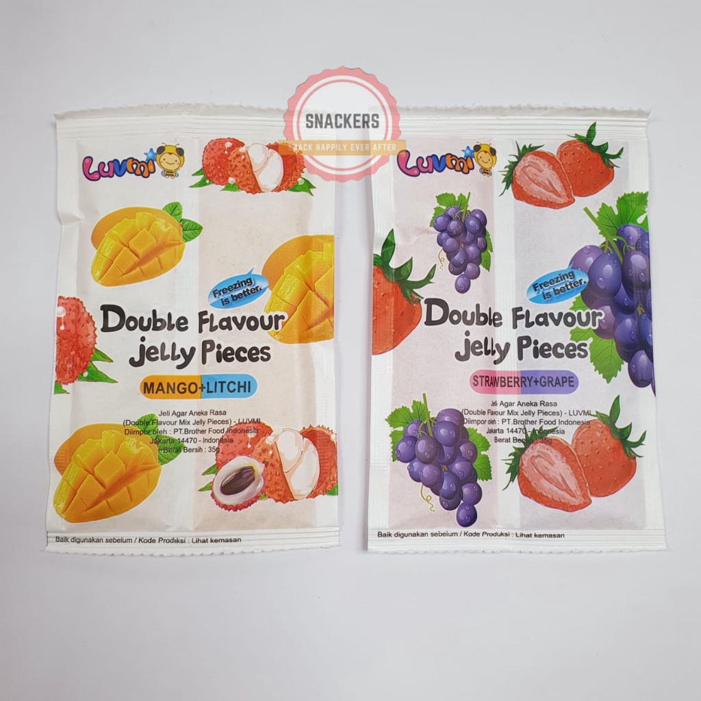 🔥Ready Stock🔥 30Pcs 2 in 1 Konjac Double Flavour Jelly Pieces Mix Fruit ...