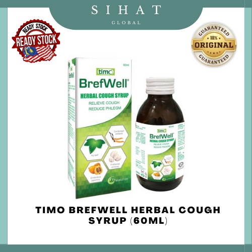 Timo Brefwell Herbal Cough Syrup (60ml) (Same as Prospan) Exp 8/2022 ...
