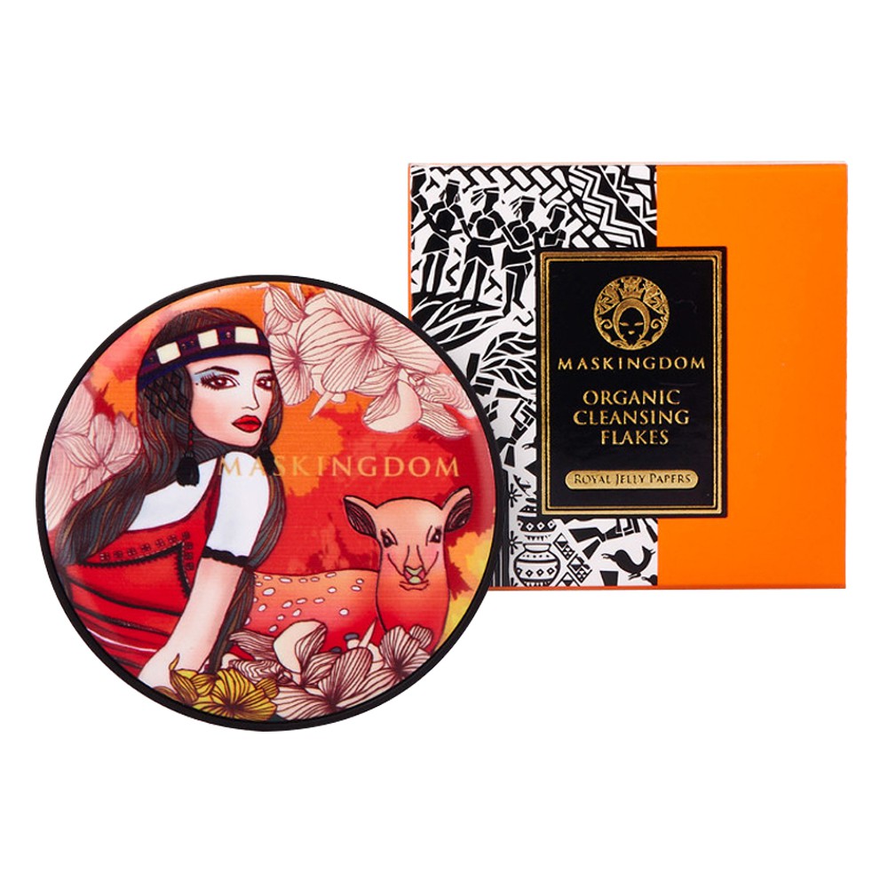 Maskingdom Royal Jelly Organic Cleansing Flakes 100pcs (Orange ...