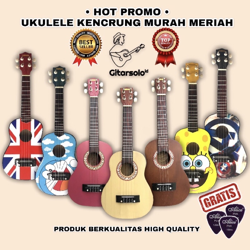 Ukulele/kencrung/small Guitar/NYLON 4-string Children's Guitar | Shopee ...