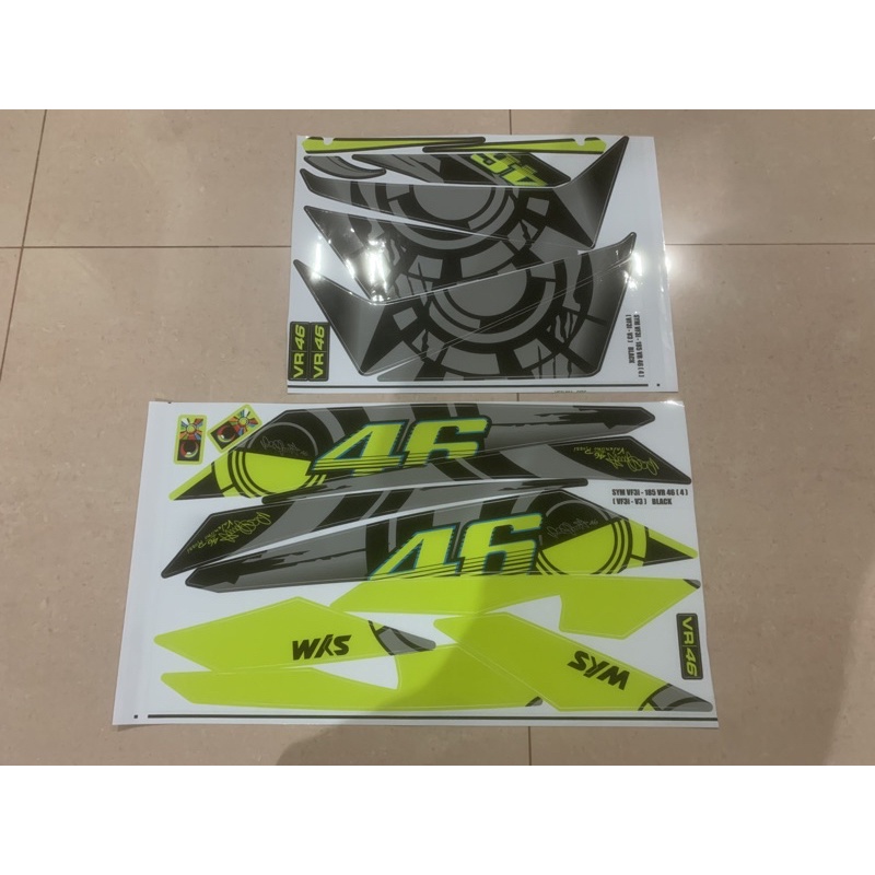 SYM VF3i 185 VR 46 SPECIAL EDITION BODY STICKER ( READY STOCK ...