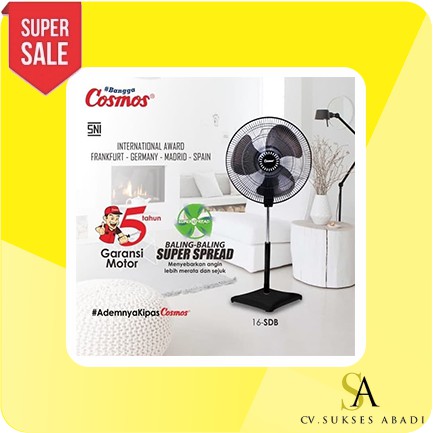 Stand Fan Cosmos 16-SDB 16 Inch Standing Fan 16SDB Fan Cosmos Surabaya ...