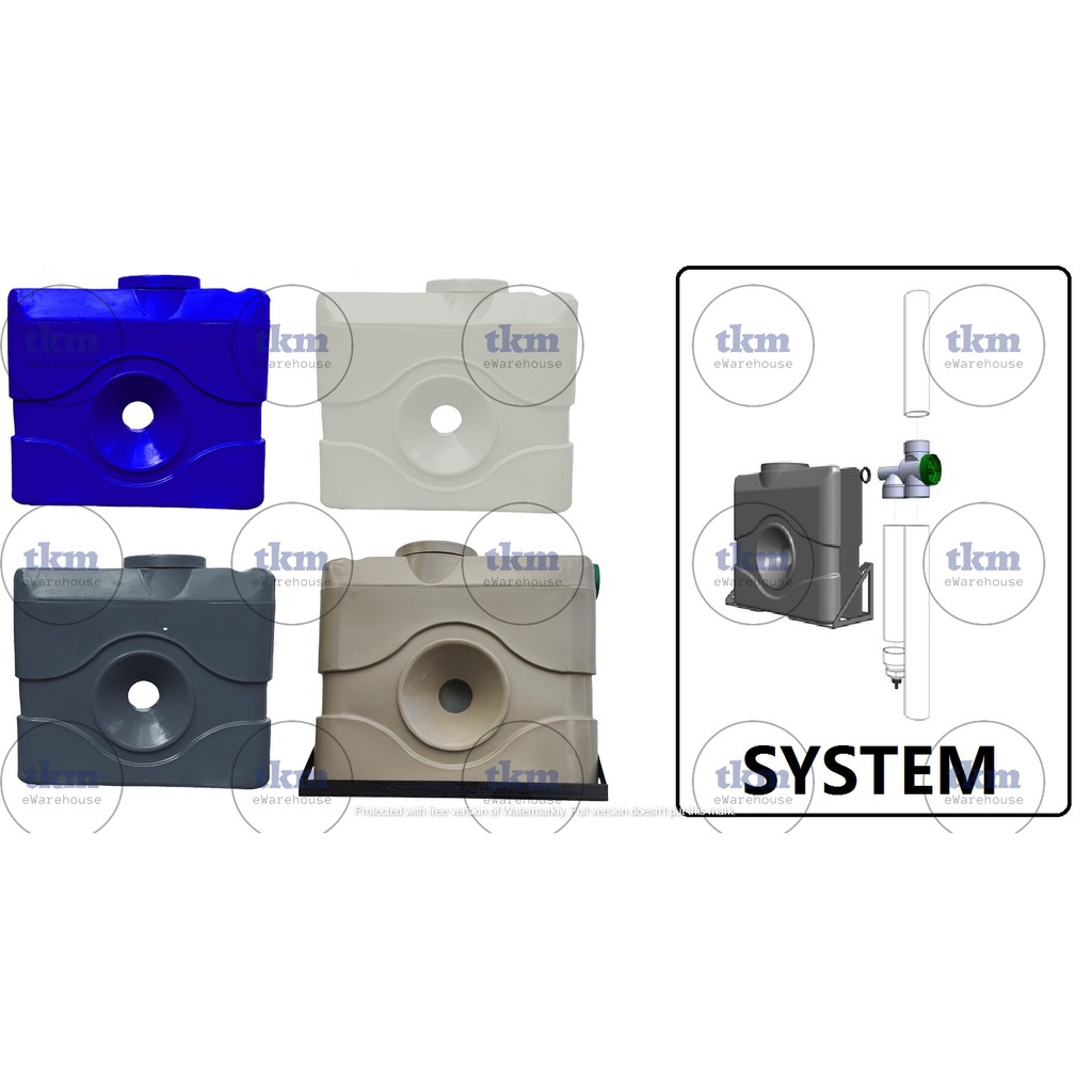 BRAND WEIDA Kenyir 230 litters Rainwater Harvesting Tank System ...