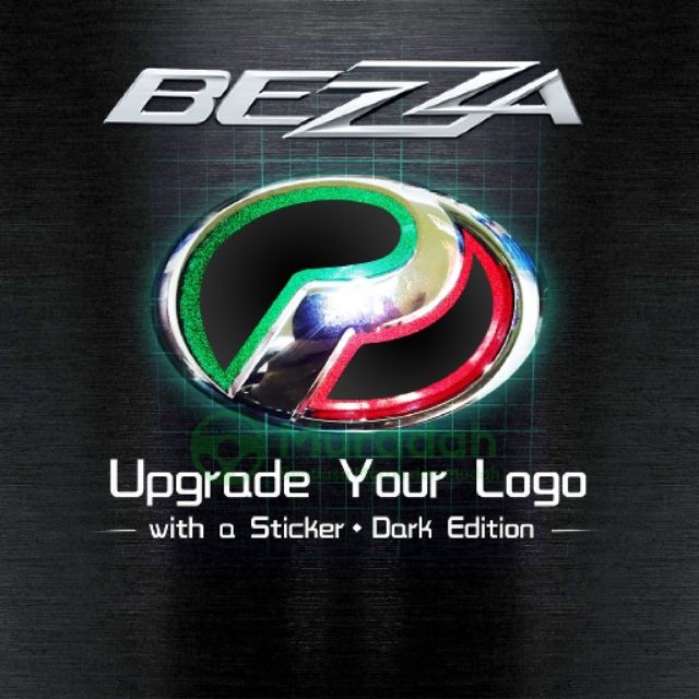 DARK EDITION BEZZA PERODUA LOGO STICKER REFLECTIVE WITH STEERING (3M ...
