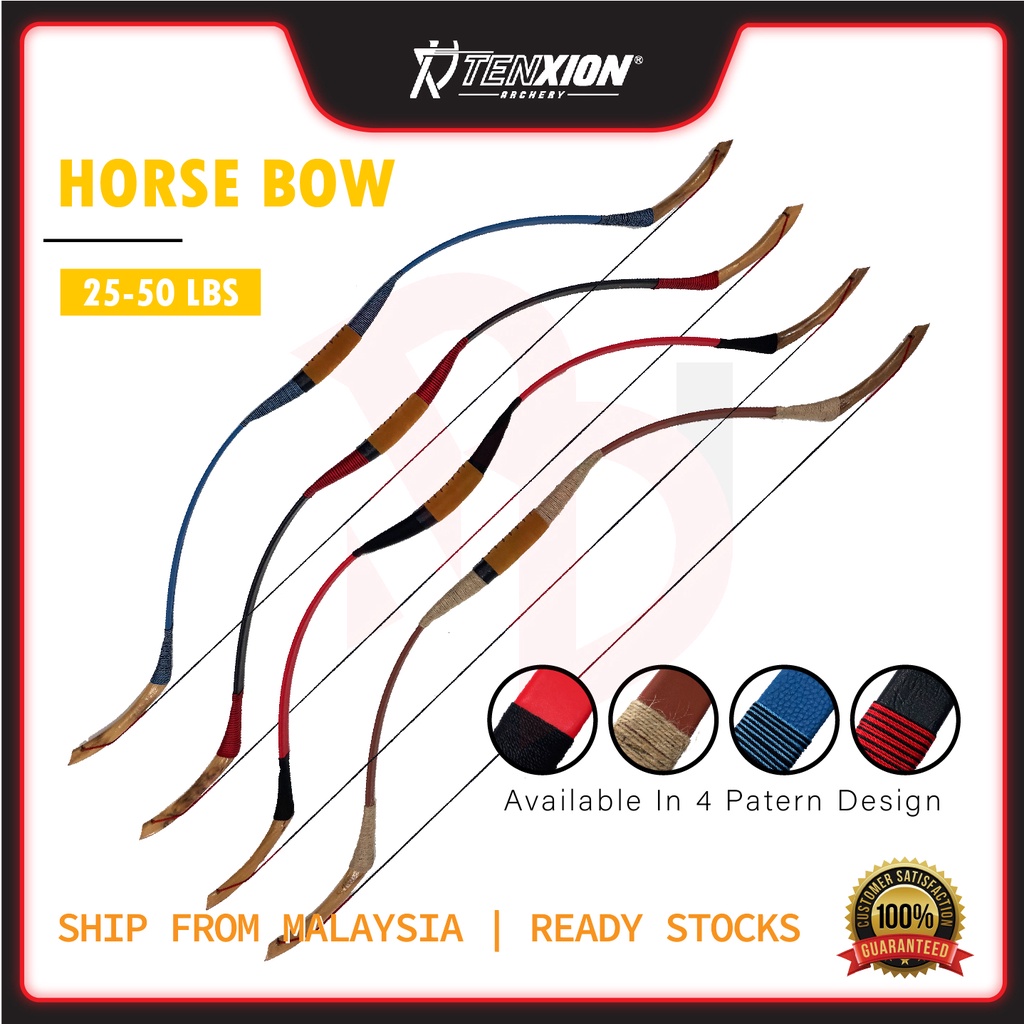 8 Years Warranty TenXion Archery Han Traditional Horse Bow Handmade ...
