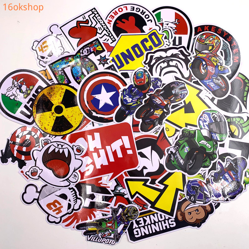 38pcs sticker rim motor sticker alphabet sticker sticker motor ex5 car ...