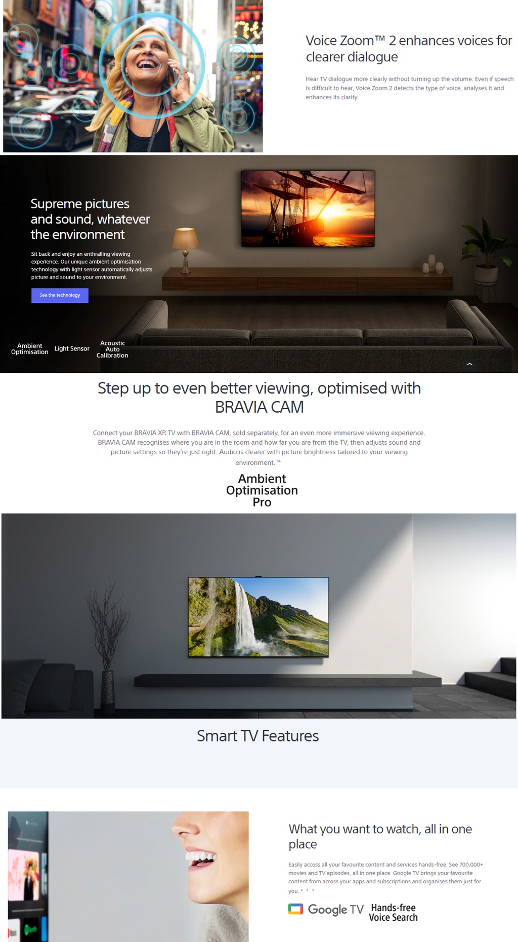 Sony X90K Bravia XR Full Array LED 4K Ultra HD High Dynamic Range HDR ...