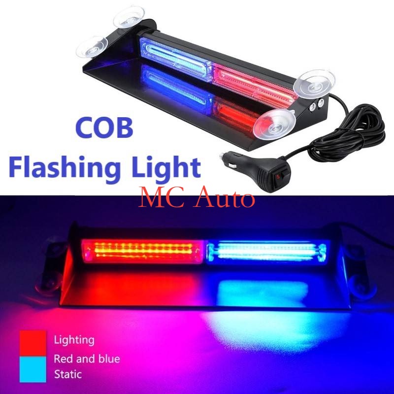 COB Police Flashing Light LED Emergency Warning Car Police Flash Lamp ...