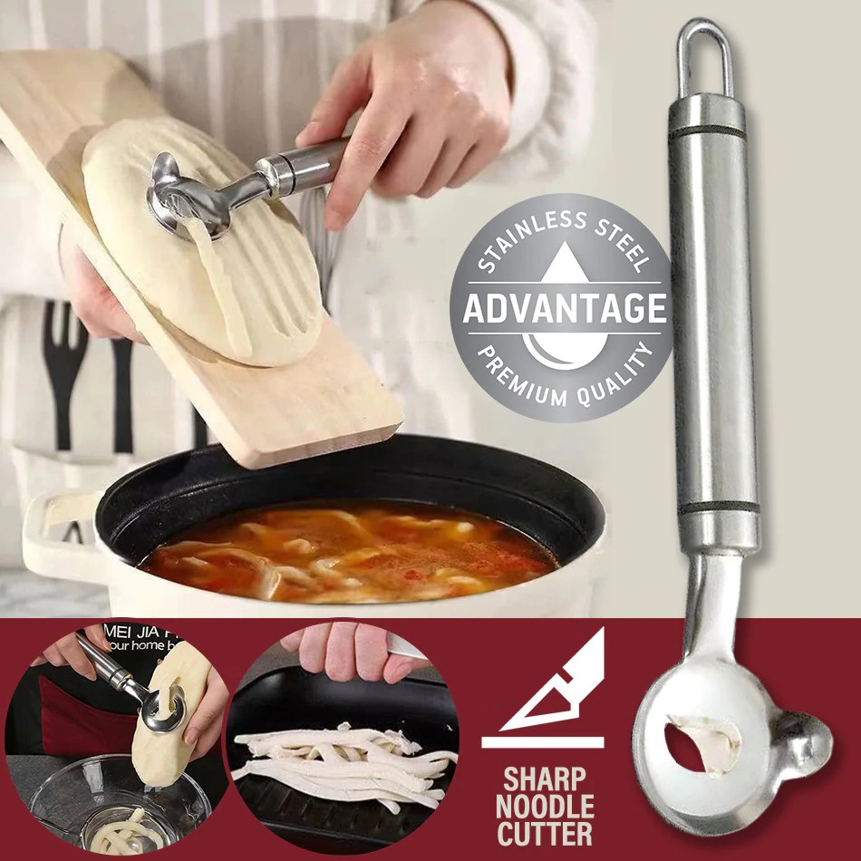 Flexfitt Handheld Stainless Steel Manual Noodle Dough Cutter / Alat ...