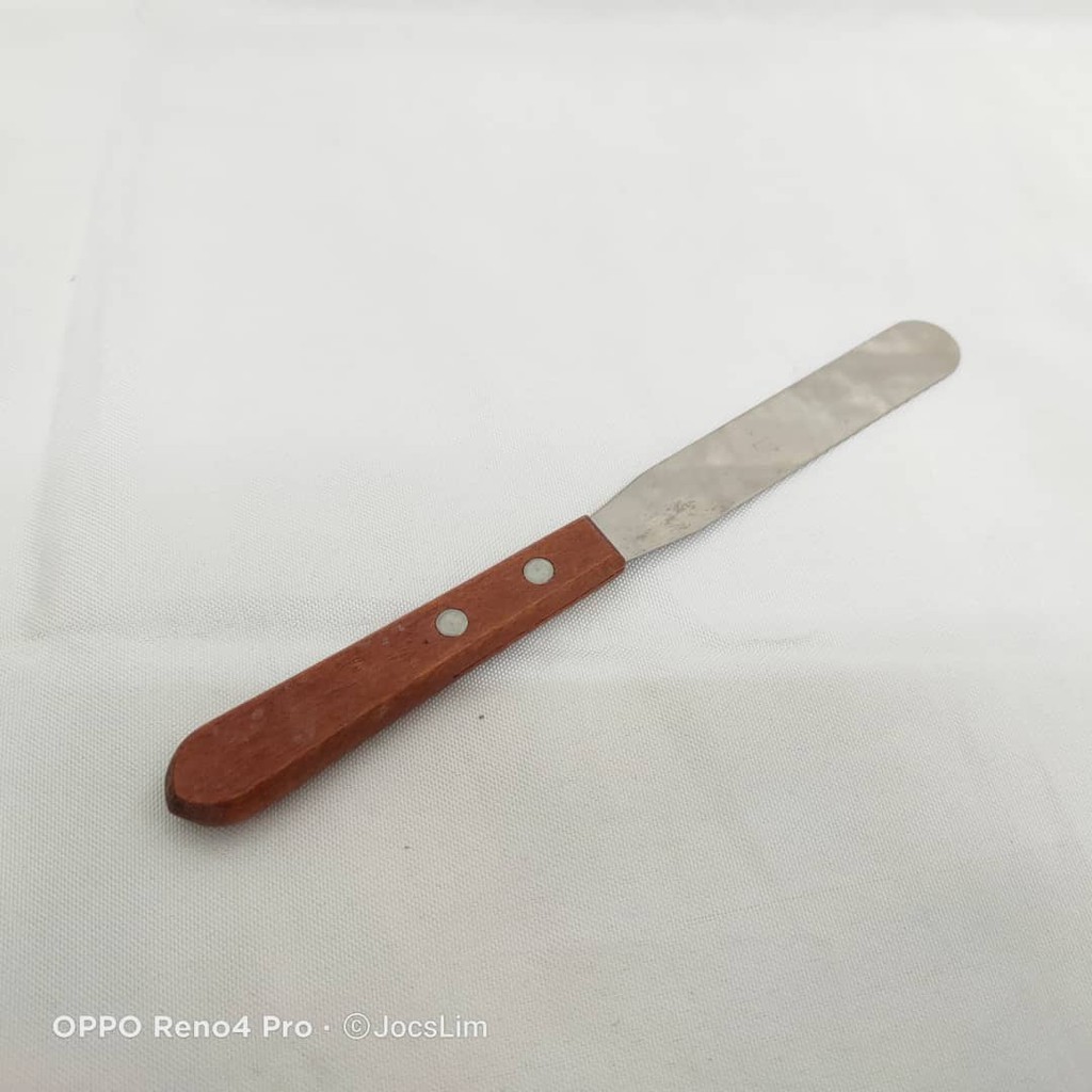 (LT K-80) 4" WOODEN handle BUTTER KNIFE 木柄牛油刀 Pisau mentega dengan ...