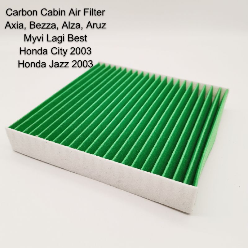 Cabin Air Filter(carbon) for Alza, Myvi lagi best, bezza, axia | Shopee ...