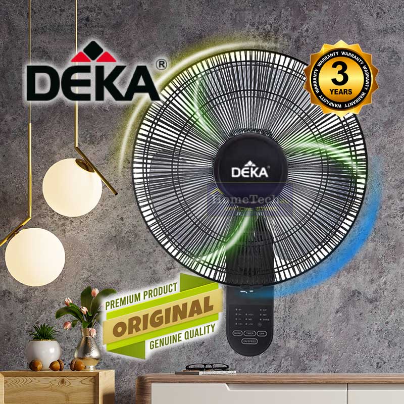 Deka 16 Inch Wall Fan WF48 WF58 WF68 3 Speeds Pull String Remote ...