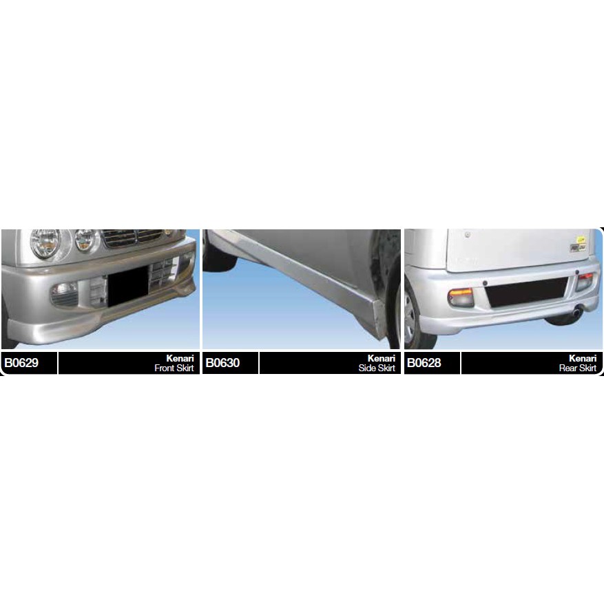 Perodua Kenari V1 OEM bodykit body kit front side rear skirt lip ...