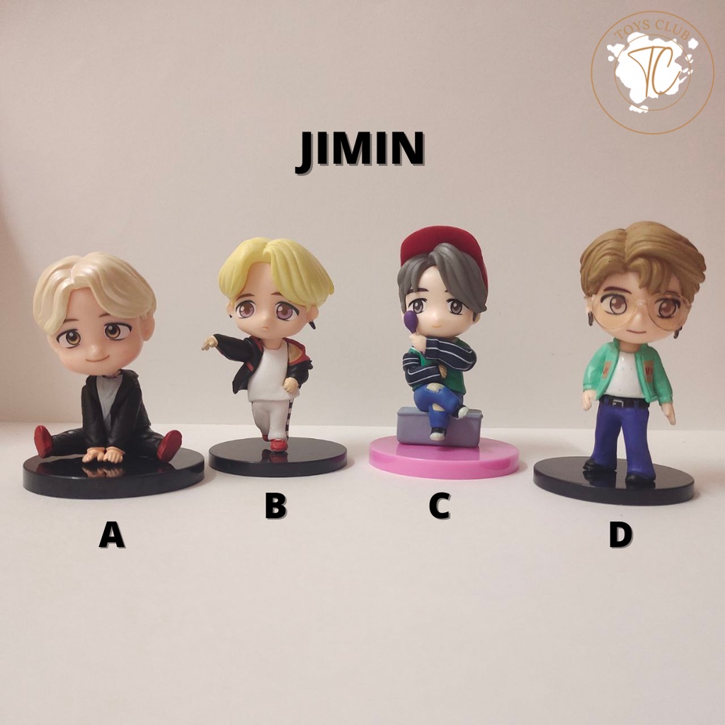 BTS Figures Toys Korean Boy Band Member Jimin Jin Jhope Jungkook Cute ...
