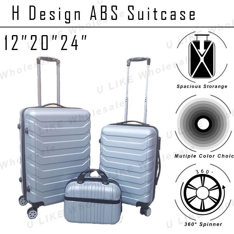 ABS quality Travel luggage Suitcase 3in1 or 2in1 24inch+20inch+12inch ...