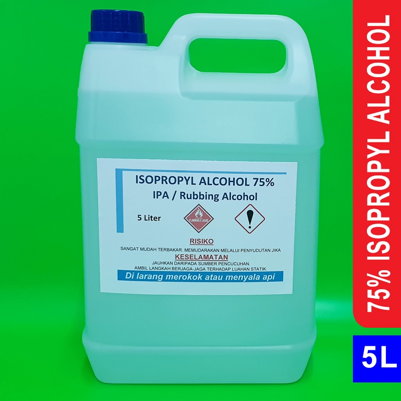 (Q-TECH) 75% Isopropyl Alcohol / IPA / Rubbing Alcohol 5 Liter | Shopee ...