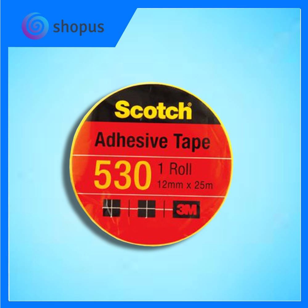 3M Scotch 530 Tape 12mmx25m(1" core) | Shopee Malaysia