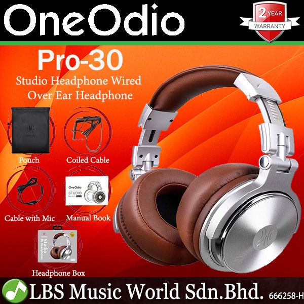 OneOdio Pro-30 Over Ear Headphone Bass Stereo Headset 50mm Driver Foldable Earphone with Mic ...