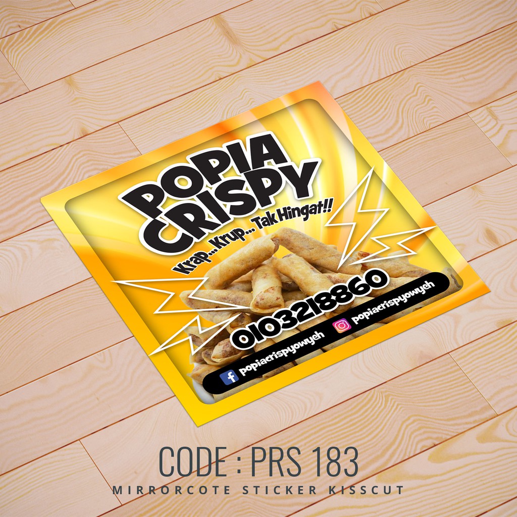 Popia Label Sticker Product - Label 3cm / 4cm / 5cm / 6cm / 7cm / 8cm ...