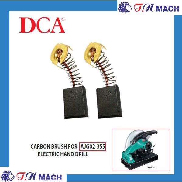 ORIGINAL DCA CARBON BRUSH FOR AJG02-355 CUT OFF MACHINE 14" | Shopee ...